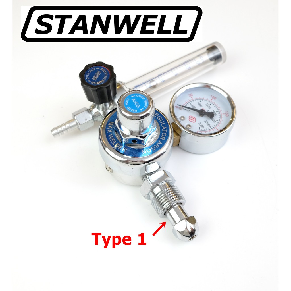Argon(Ar) Gas Regulator Flow Meter Gauge for TIG Welding MIG Welding ...