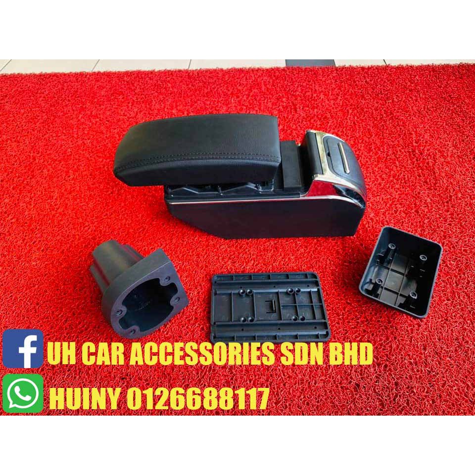 Proton persona/iriz abs console box arm rest black with usb port need ...