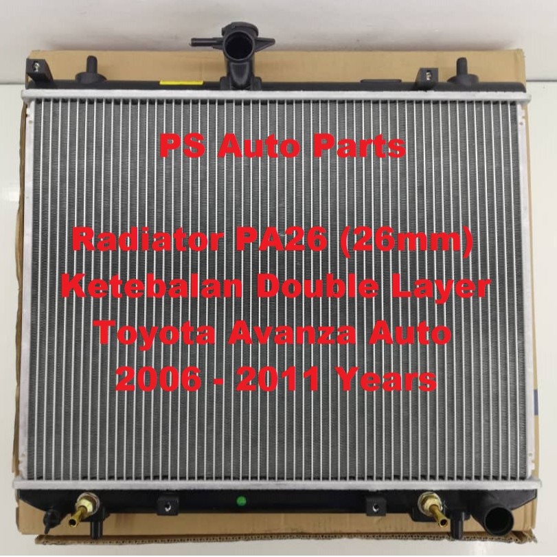 Radiator Toyota Avanza Auto 2006 - 2011 Years Tangki Air Kereta ...