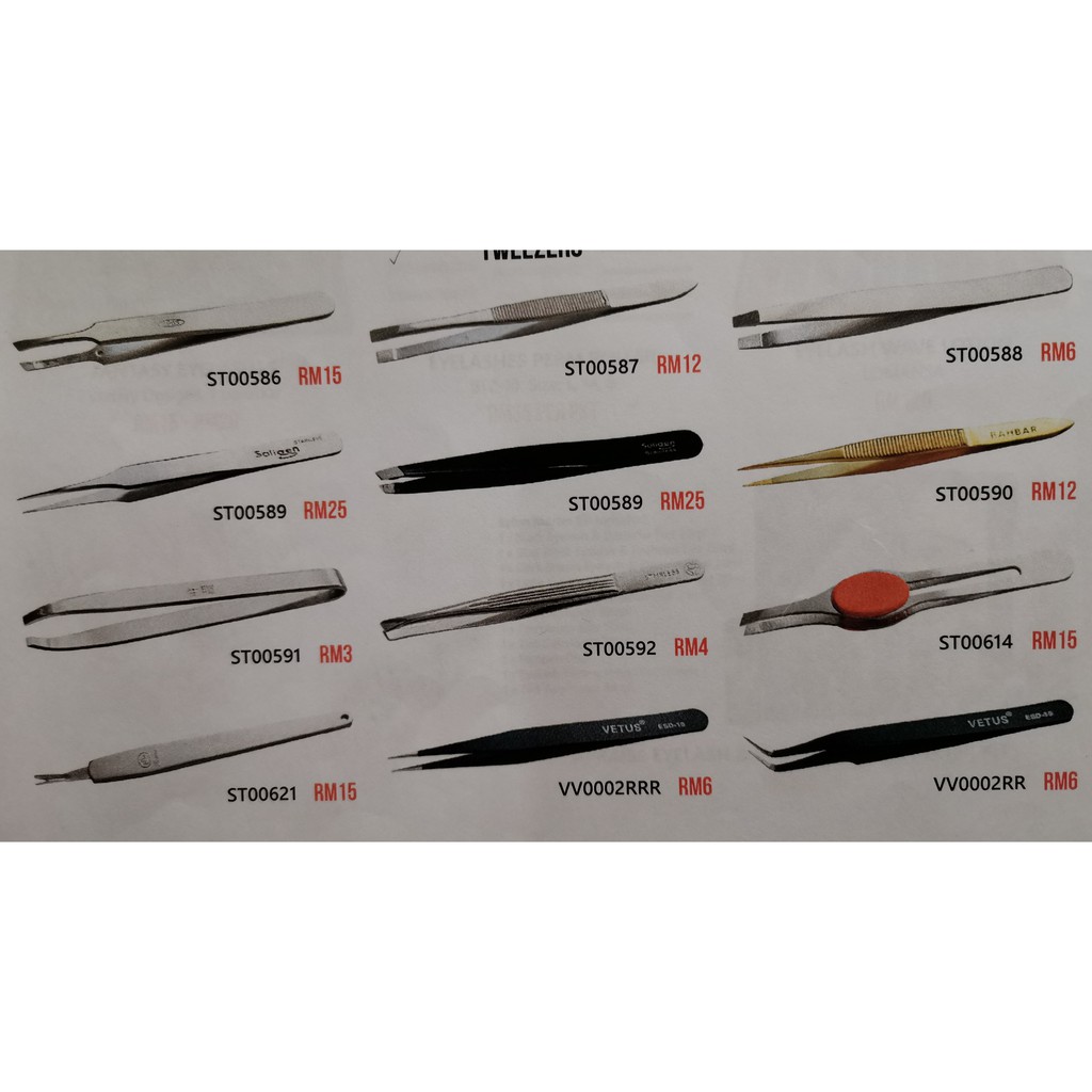 Beauty Tweezers (Mix) | Shopee Malaysia