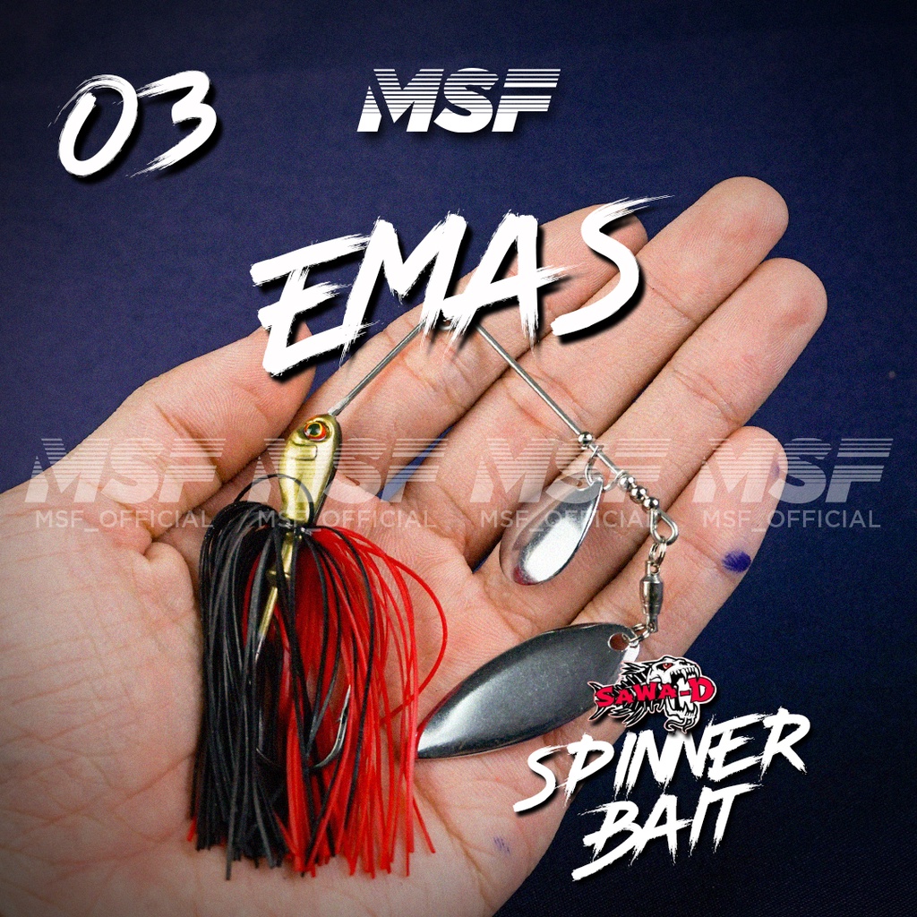 [MSF] Sawa-D Spinner Bait 7g 10g | Toman Haruan Snakehead Killer Gewang Umpan Tiruan Casting ...