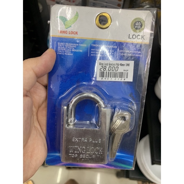 40mm WING LOCK PADLOCK | Shopee Malaysia