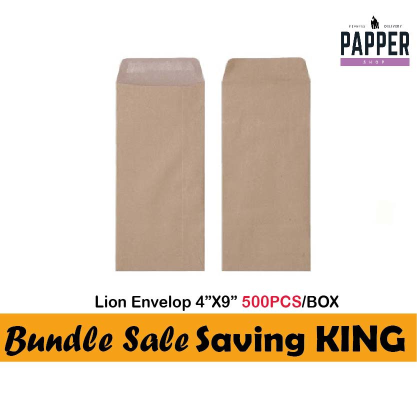 ENVELOPE 4X9 (Brown)(1BOX-500PCS) | Shopee Malaysia
