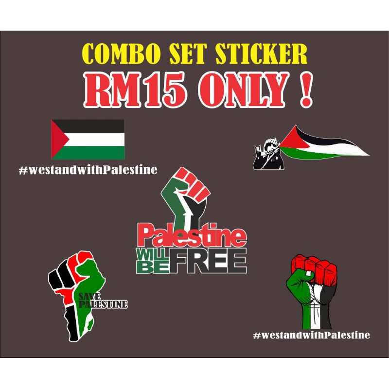 STICKER PALESTIN/GAZA/HAMAS | Shopee Malaysia