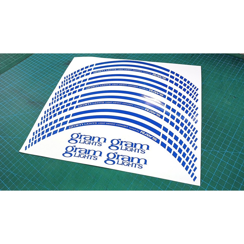 Rays Engineering Gram Lights - Rim sticker | Shopee Malaysia
