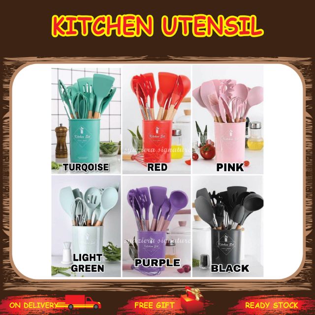 Senduk Silikon Viral Kitchen Utensils Silicone | Shopee Malaysia