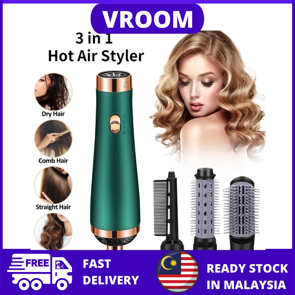 🔥READY STOCK🔥VROOM DQ-55 Hair DryerStraightener Hair Curler Comb ...