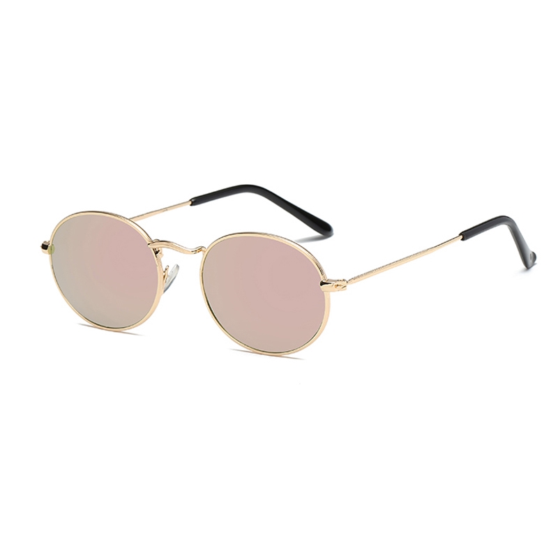 Vintage Round Small Sunglasses Metal Oval Retro Sun Glasses women ...