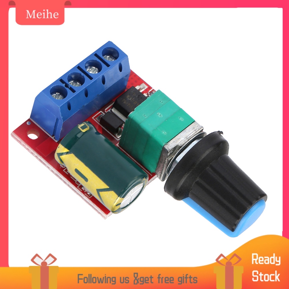 Meihe 5V-28V 5A PWM DC Motor Speed Control Switch Controller Volt ...