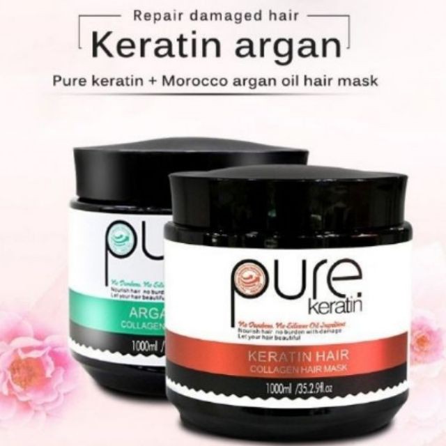 1000ml Collagen hair mask Pure Keratin Pure Argan Oil / Nutrition ...