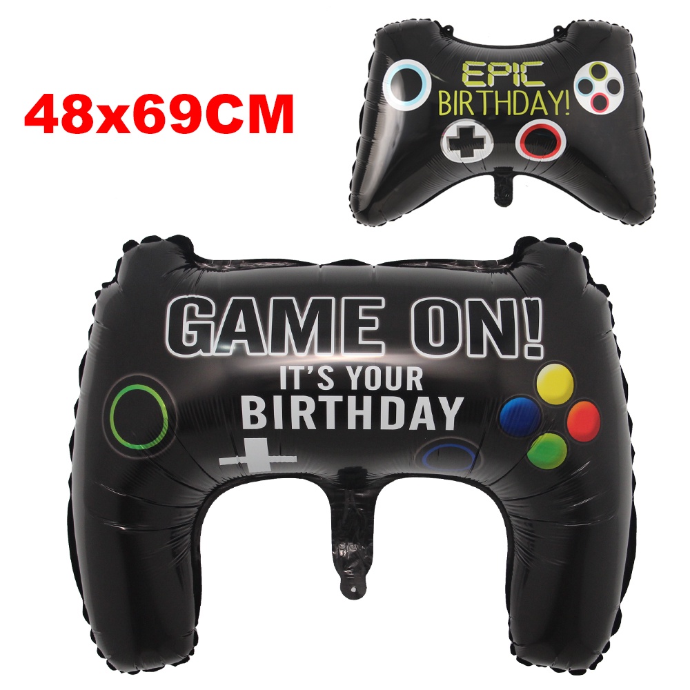Video Game Controller Aluminum Foil Balloon Kids Party Field Decoration ...