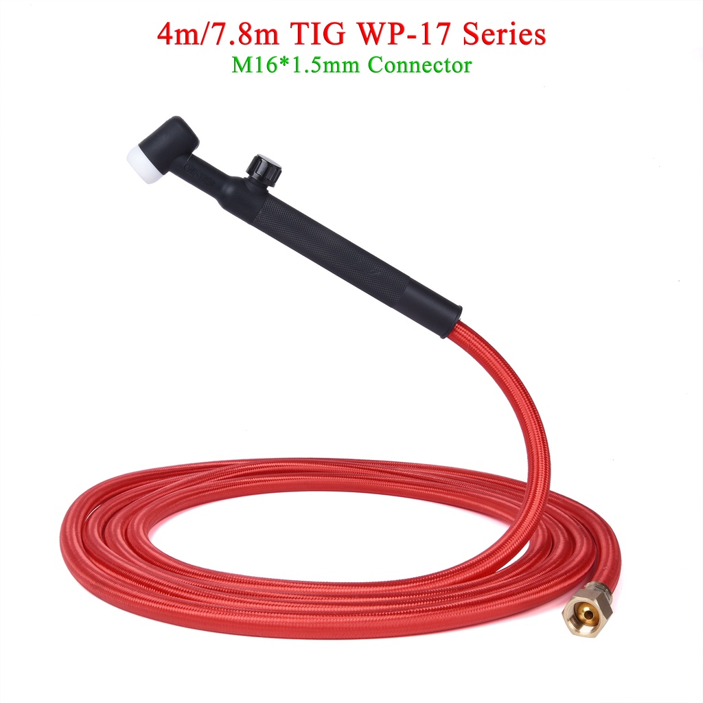4M/13ft 7.8M/25.6ft WP17F 17FV TIG Welding Torch Soft Hose Cable Wires ...