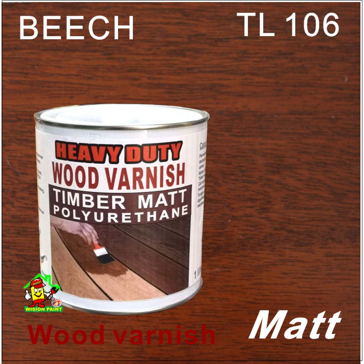 TL106 BEECH 💥HEAVY DUTY💥 1L ( MATT TIMBER VARNISH POLYURETHANE ) Wood ...