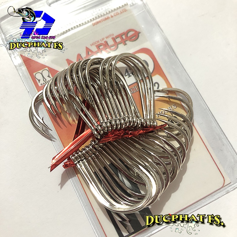 Maruto white stainless steel pangasius fishing hooks {size 12 } 30 ...