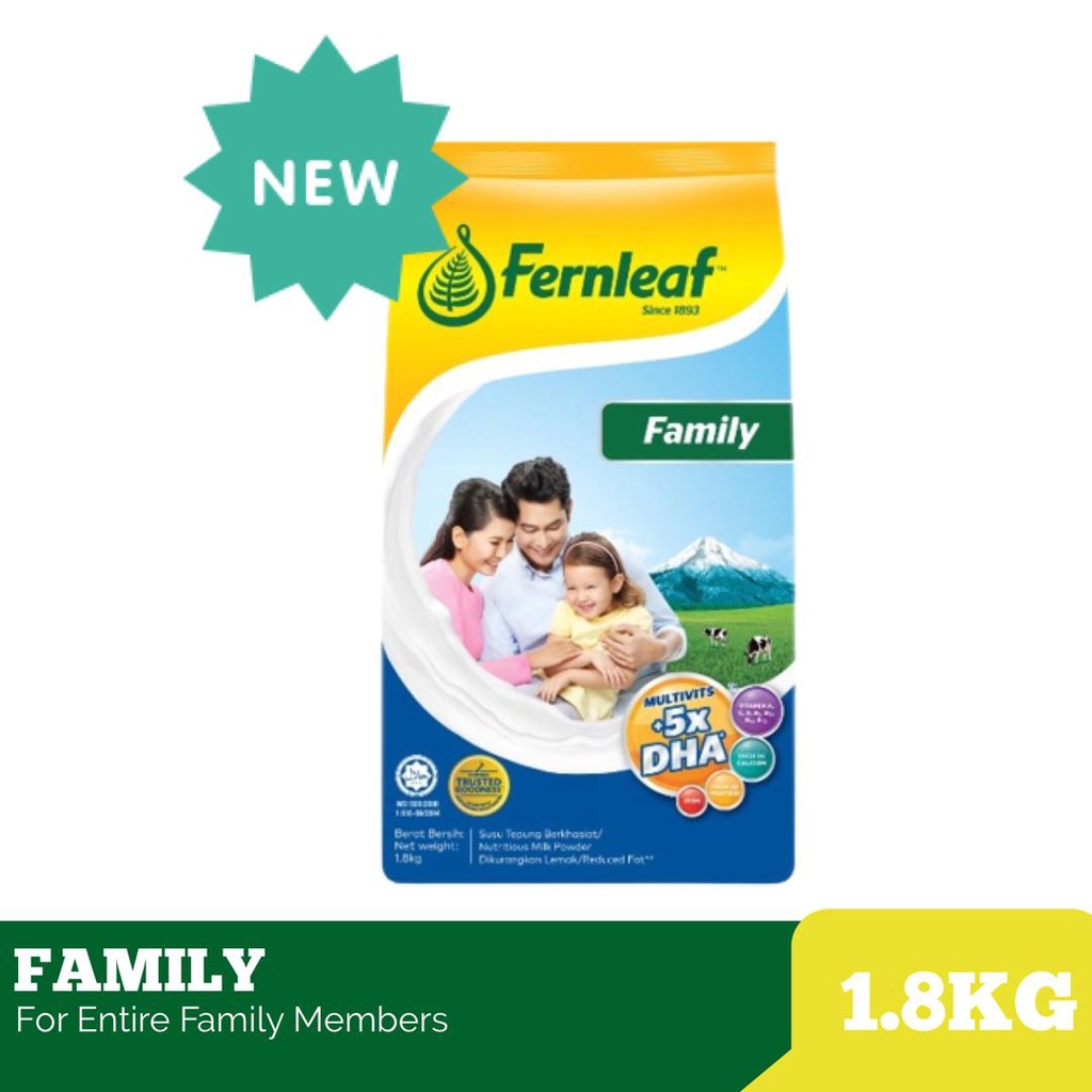 [NEW] Fernleaf Family Milk Powder 1.8kg | Shopee Malaysia
