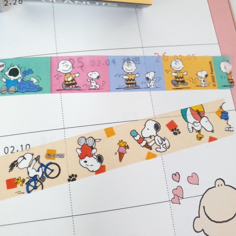 snoopy Paper Tape Washi Sticker Decoration Decorative Charlie Brown ...