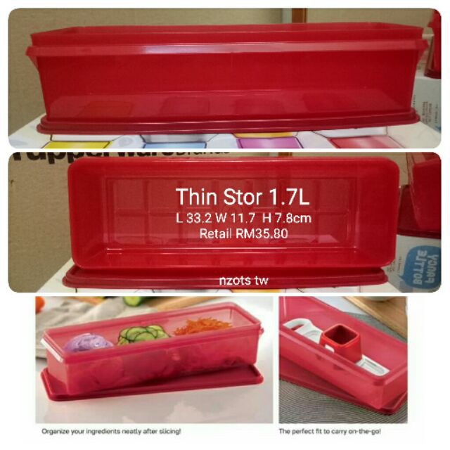 Fish Tray Tupperware / Thin Stor 1.7Liter | Shopee Malaysia