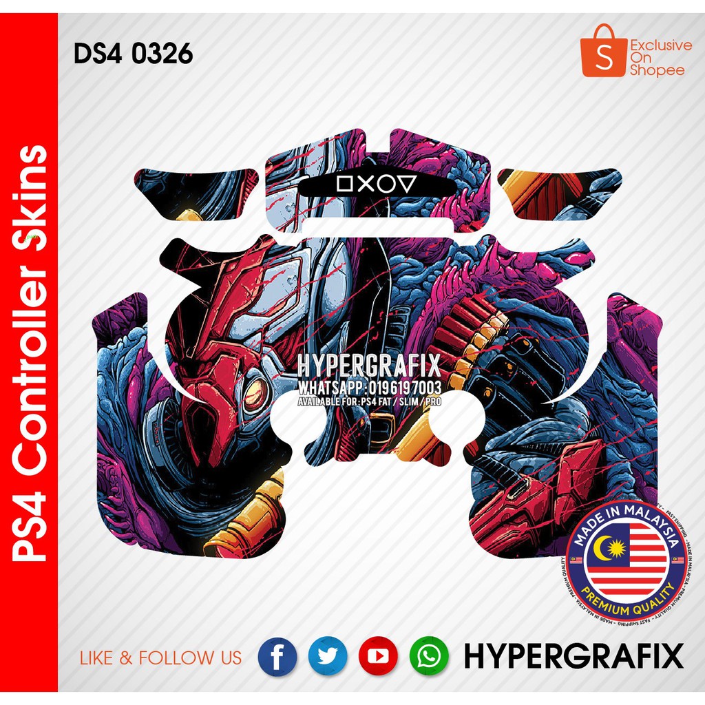 PS4 Controller DS4 SKIN (0326) | Shopee Malaysia