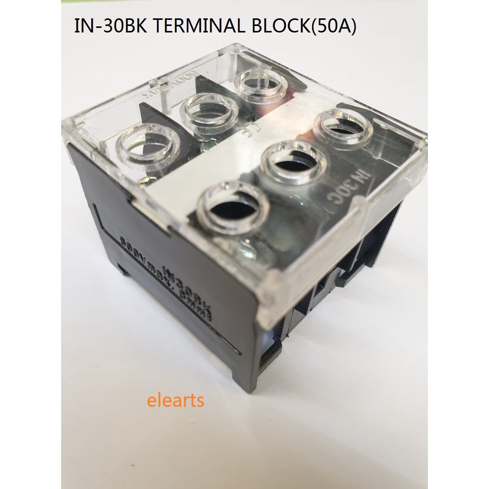 IN-13BK(20A) / IN-30BK(50A) / IN-411SC(60A) / IN-60BK(90A) TERMINAL BLOCK | Shopee Malaysia