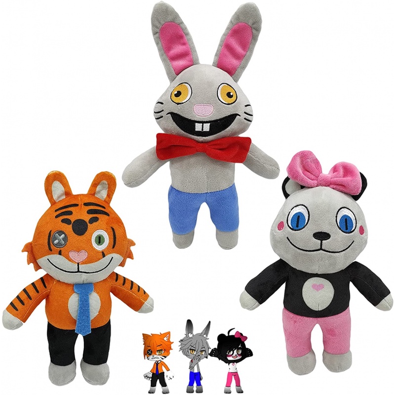 2021 Mr. Hopp's Playhouse Plush Toy Mr Stripes Miss Bo Game Character ...