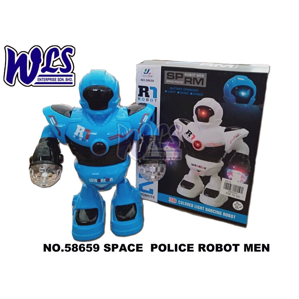 ROBOT POLIS ANGKASA @ SPACE POLICE ROBOT MEN (3D Colored Light Dancing ...