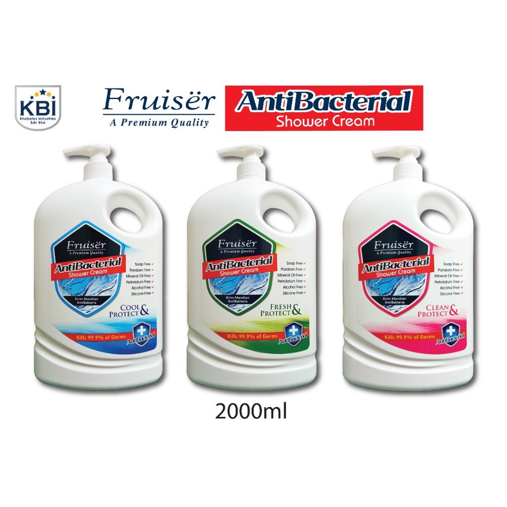 Fruiser Antibacterial Shower Cream 2L(Assorted)Kill 99.9% Gems(06/26 ...