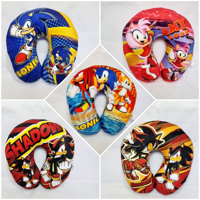 SONIC THE HEDGEHOG U Neck Pillow, Shadow, Amy Rose, Tails | Shopee Malaysia