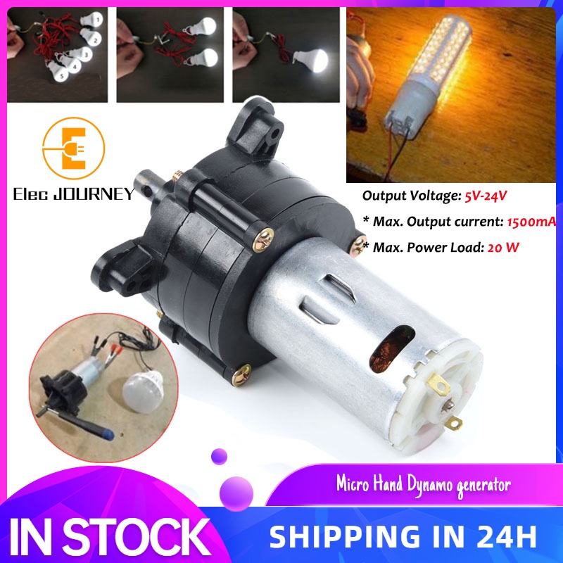 【Hot Sale】Wind Turbine Generator Kit Micro Hand Dynamo generator DC 5V ...