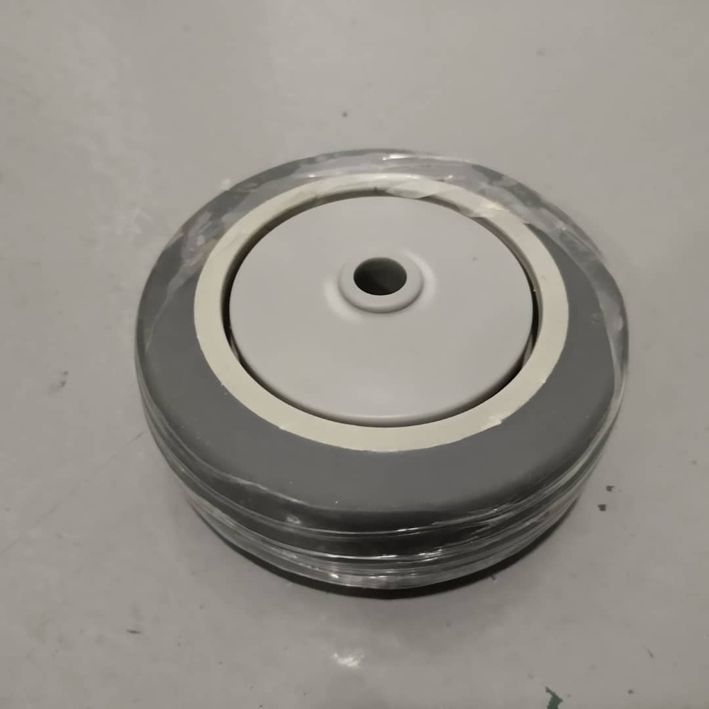 Medium Duty Castor C/W Grey Rubber TPR Wheel Roda Getah Besi 4 Inches ...