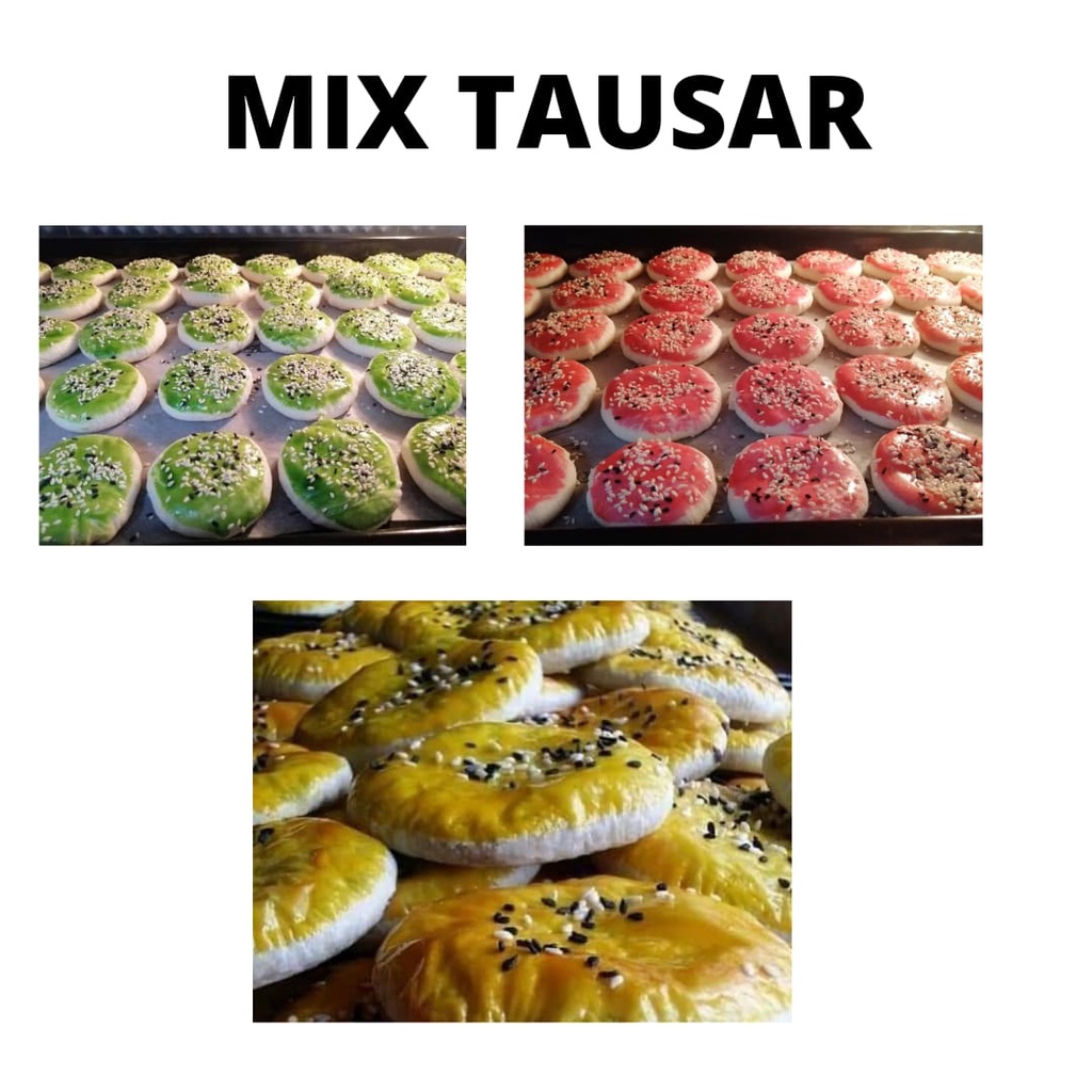 Tausar piah @biskut tambun halal buatan muslim (10 pcs)Pistachio Almond ...