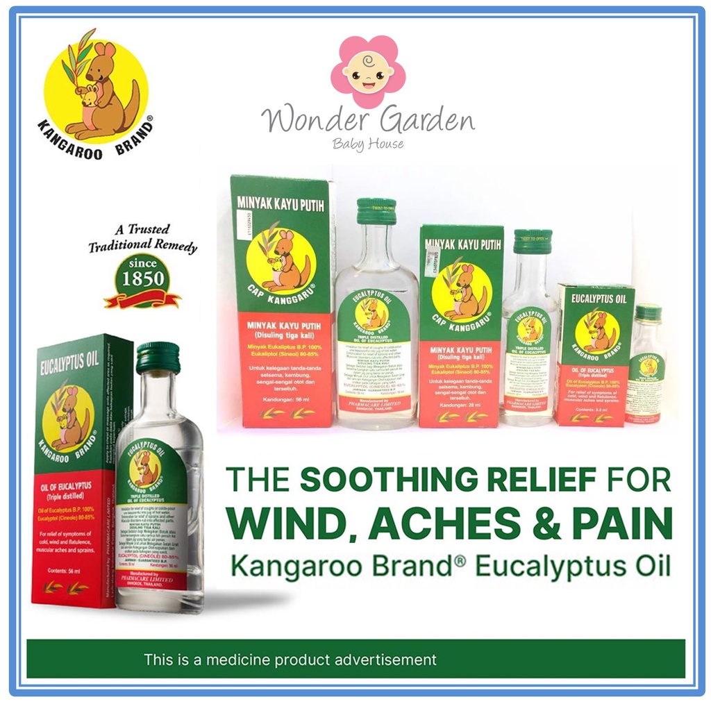 Kangaroo Brand Eucalyptus Oil (Minyak Kayu Putih Cap Kanggaru) | Shopee ...