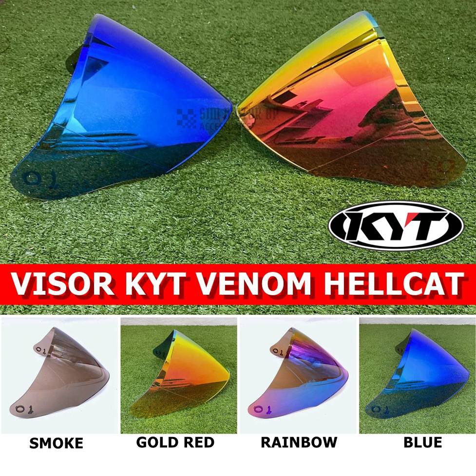 KYT Original Visor Venom Hellcat Siang Malam Visor Venom Hellcat ...