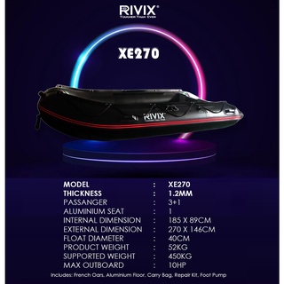 Malaysia Ready Stock RIVIX Fishing Inflatable Boat IB XE series Xtreme ...