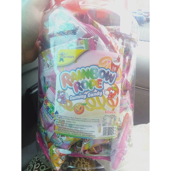 🔥NEW ITEM HOT🔥ALIBABA RAINBOW ROPE GUMMY CANDY | Shopee Malaysia
