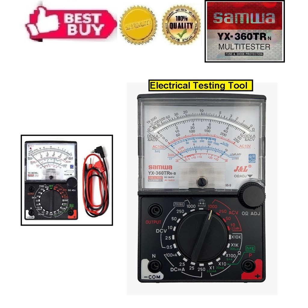 Multitester/Multimeter (Electrical Testing Tool) - SAMWA (YX-360TRN ...