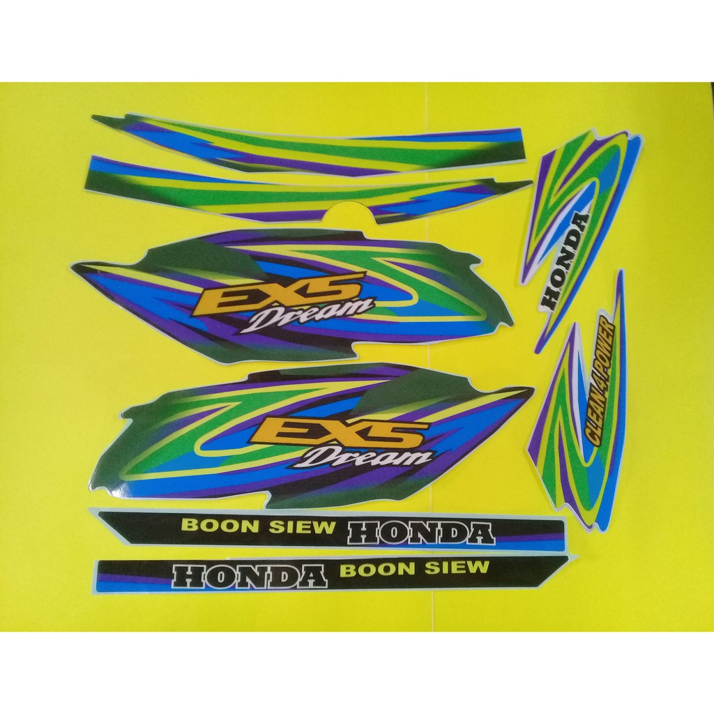 20230831-1251a STICKER HONDA EX5 C100 ORACAL CLEAR COATED Body Sticker ...