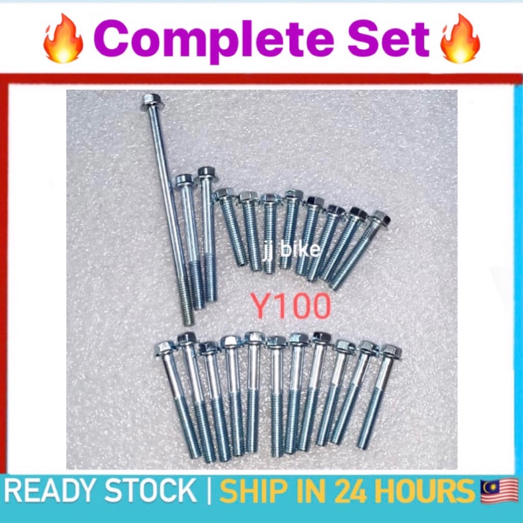 YAMAHA Y100 Engine COVER SCREW FULL SET MAGNET Magneto CAVER + Clutch ...