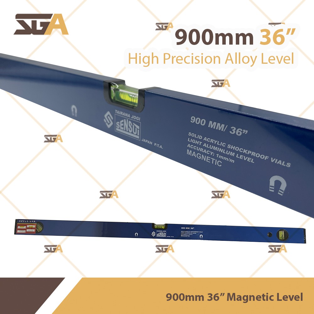 SENSUI Blue Magnetic Water Level Solid Acrylic 12'' 300 mm | 18'' 450 ...