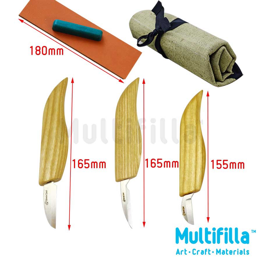 Beaver Craft Chip Carving Knives Set (S06) - Wood Carving Tool/Wood ...