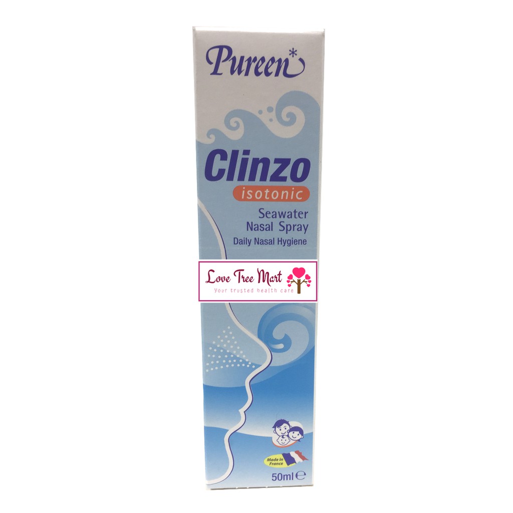 PUREEN CLINZO Isotonic Seawater Nasal Spray 50ml | Shopee Malaysia
