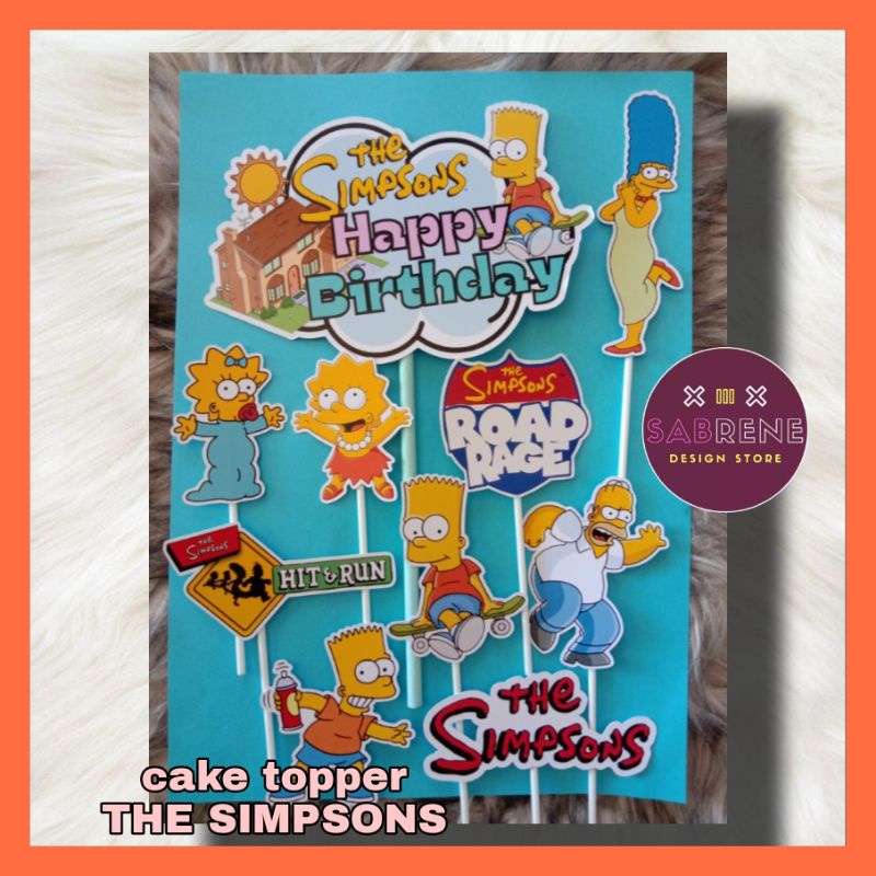 The Simpsons Cake Topper Ready Stock | Shopee Malaysia