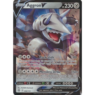 Aggron V / 096/172 / Ultra Rare / Sword & Shield Brilliant Stars Pokemon Trading Card Game PTCG ...