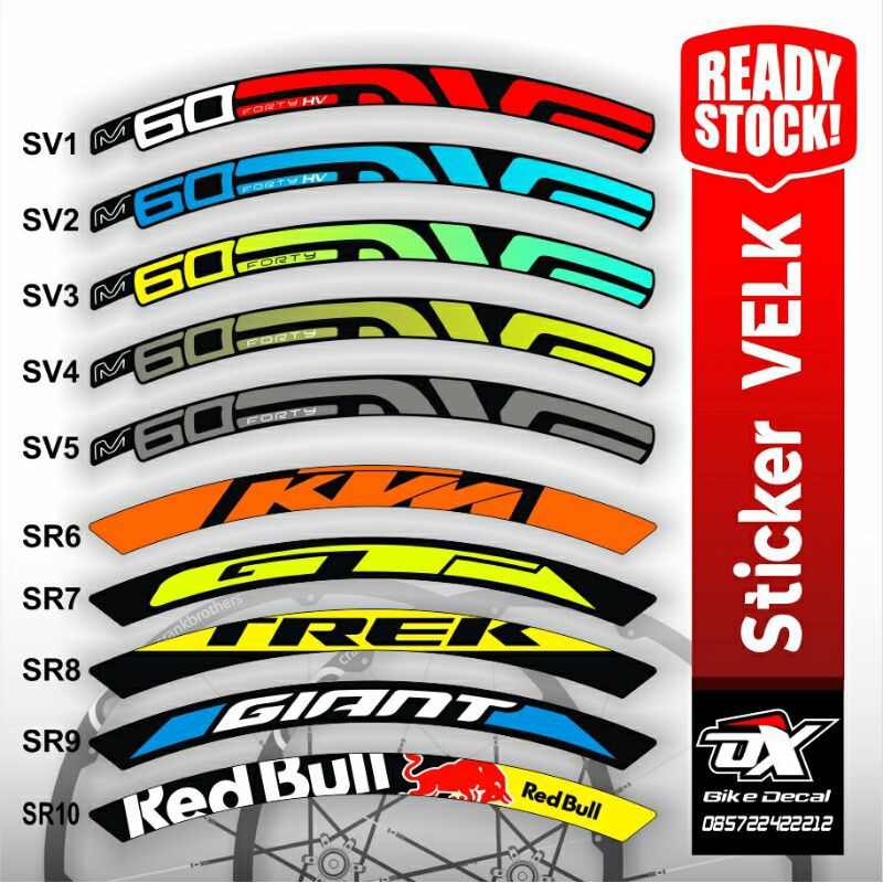Velk sticker sticker sticker Rim sepdah mtb anve Etc All Types Of anti ...