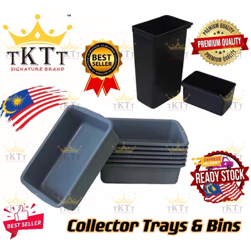 TKTT ™️ Food Court Cart Accessories Side Bin Dustbin Collector Tray ...