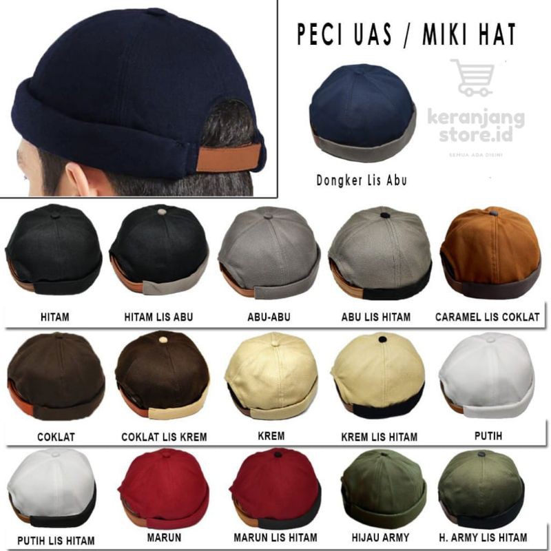 ADULT Peci Miki Hat / Peci Miki Hat / Peci UAS Cap | Shopee Malaysia
