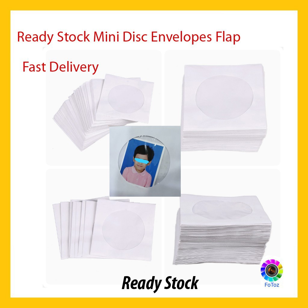Enevelope Mini CD Envelope 100pcs Protective White Paper CD DVD Disc ...