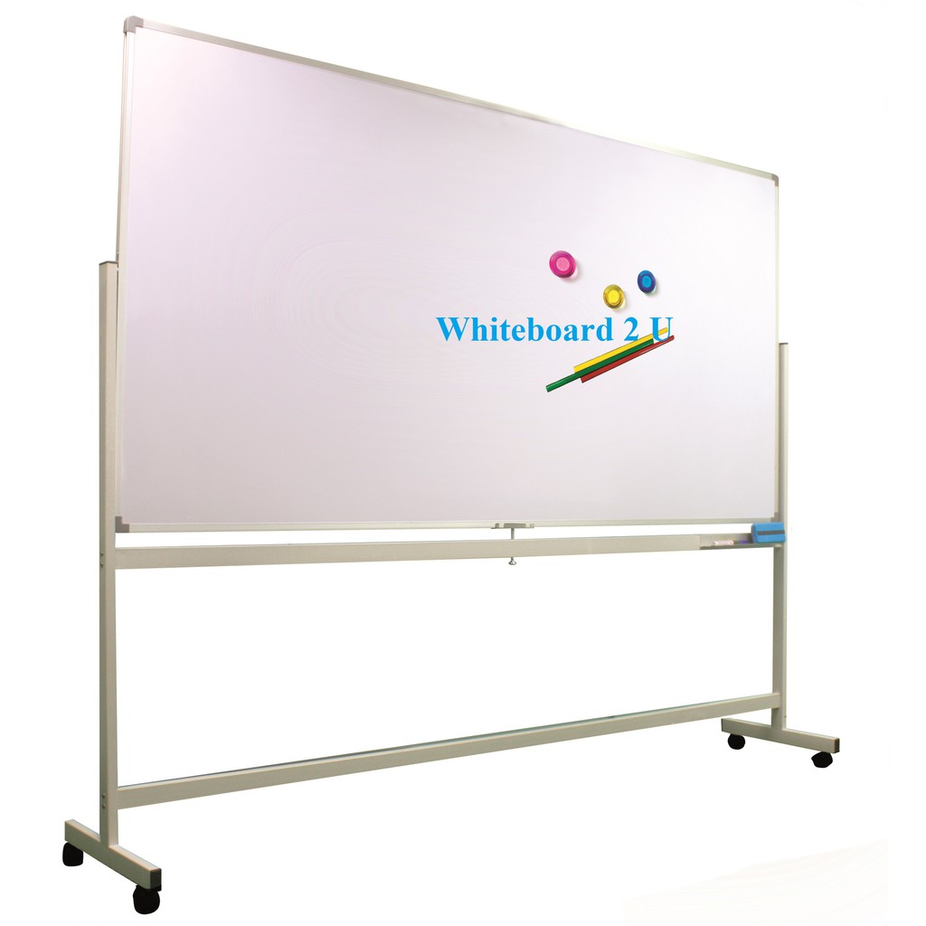 Double sided magnetic whiteboard with mobile stand | Shopee Malaysia