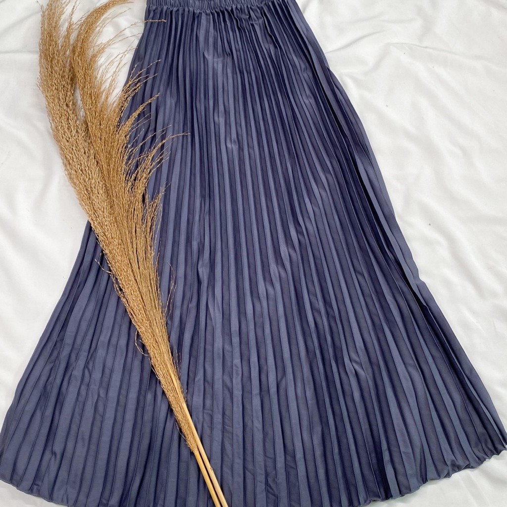 Hyget 256 PREMIUM HYGET Pleated FLARE SKIRT FLOWY FREXA | Shopee Malaysia