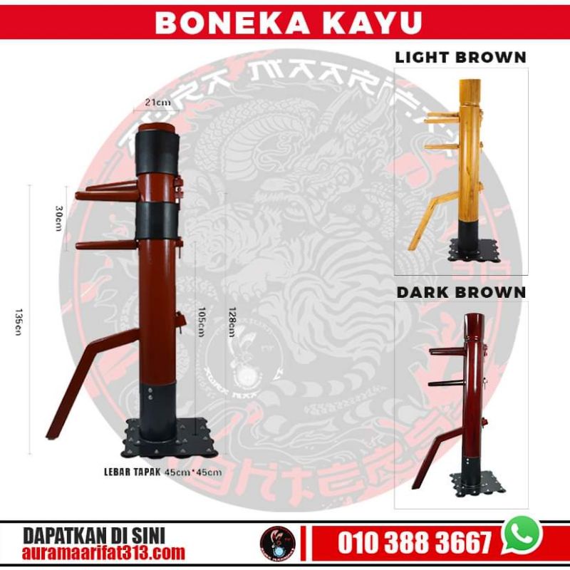 SILAT AURA MAARIFAT BONEKA KAYU WOODEN DUMMY CUSTOM MADE KHAS SILAT ...