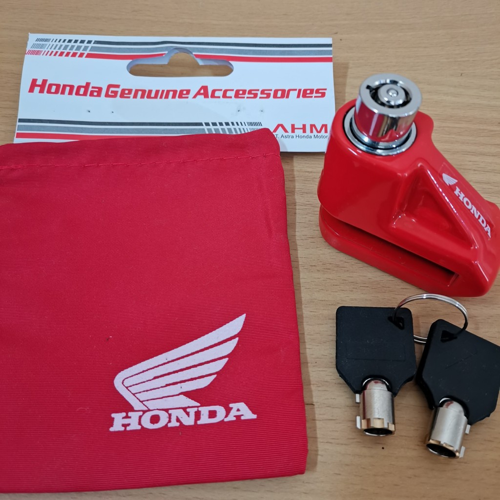 Original Honda Motorcycle Disc Padlock Genuine AHM Motorcycle Disc Lock ...